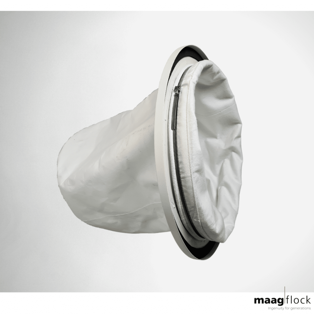 Dust filter bag With carrier ring | Maag Flock GmbH